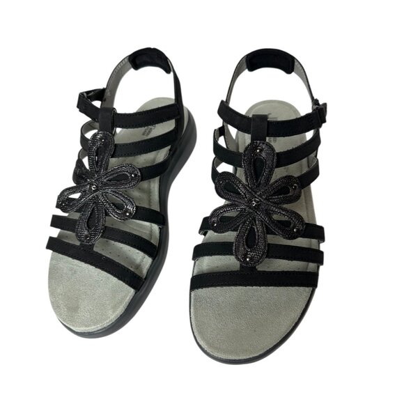 JBU | Shoes | Jbu By Jambu Lesley Womens 75m Black Shimmer Strappy ...
